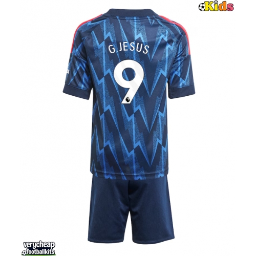 Arsenal Gabriel Jesus #9 Replica Away Minikit 2025-26 Short Sleeve ...