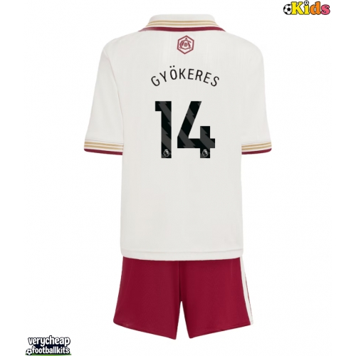 Arsenal Viktor Gyokeres #14 Replica Third Minikit 2025-26 Short Sleeve ...