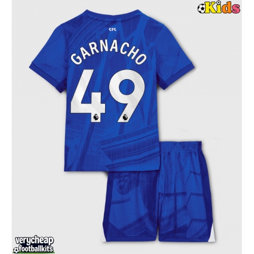 Chelsea Alejandro Garnacho #49 Replica Home Minikit 2025-26 Short ...