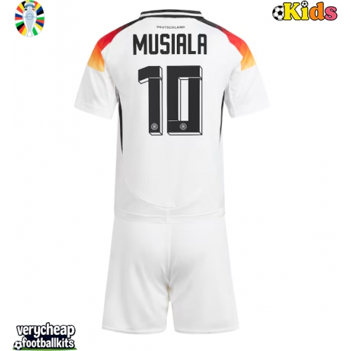 Germany Jamal Musiala #10 Replica Home Minikit Euro 2024 Short Sleeve ...