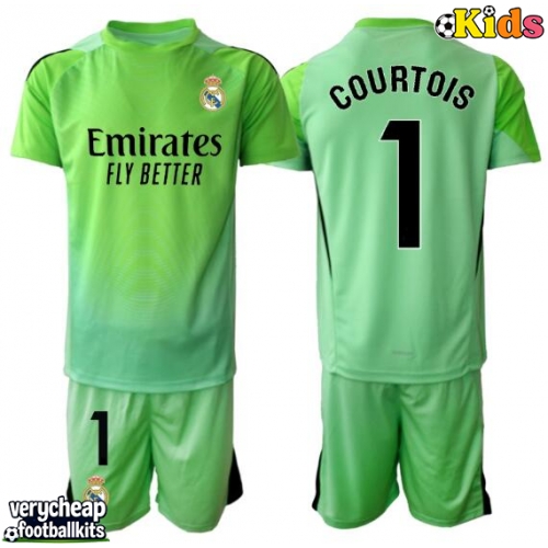 Real Madrid Thibaut Courtois #1 Goalkeeper Replica Away Minikit 2025-26 ...